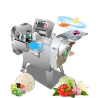 China Automatic Vegetable Cutting Machine 1500W 500-800kg/h Stainless Steel Slicer Chopper for Spinach Lettuce Cabbage for sale