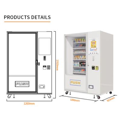 China Best selling Outdoor Vending Machine snack drinks veniding machine Combo Self Snack Vending Machine for sale