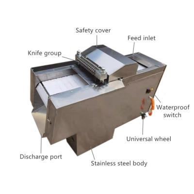 China Pork Dicer Frozen Meat Chicken Butchering Equipment Automatic Meat Cutting Machine 220V for sale