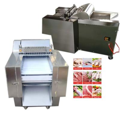 China Pork Dicer Frozen Meat Chicken Butchering Equipment Automatic Meat Cutting Machine 220V for sale