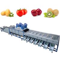 China Automatic Brush Roller Fruit Vegetable Washer 220V 2024 Model for sale