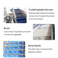 China Automatic Brush Roller Fruit Vegetable Processing Machine 220V 2024 Fruit Size Grader for sale