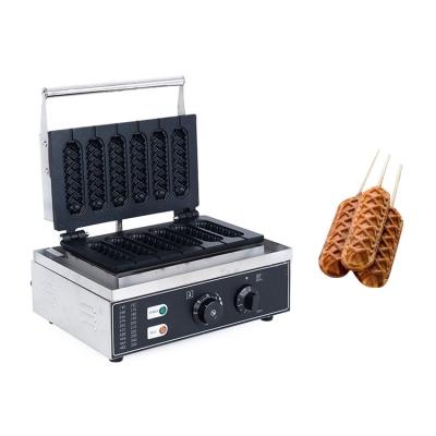 Cina Macchina per snack da cucina commerciale 6 pezzi, macchina per waffle e hot dog a bastoncino di mais in vendita in vendita