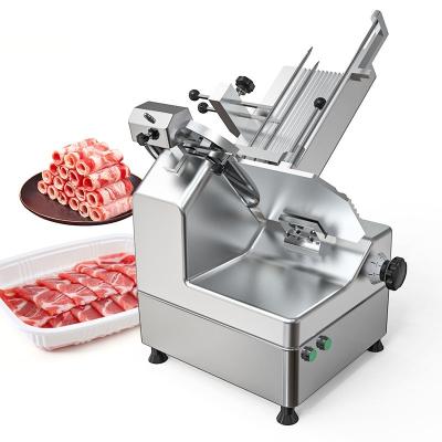 China Cortadora de carne comercial totalmente automática de acero inoxidable, larga vida útil, máquina para rebanar carne de res, máquina eléctrica para carne en venta