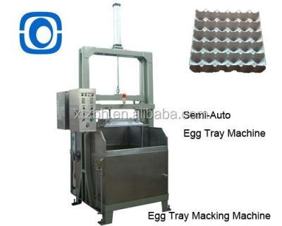 China Vacuum Suction Semi Automatic Egg Tray Machine , CE Certified Egg Packaging Machine for sale