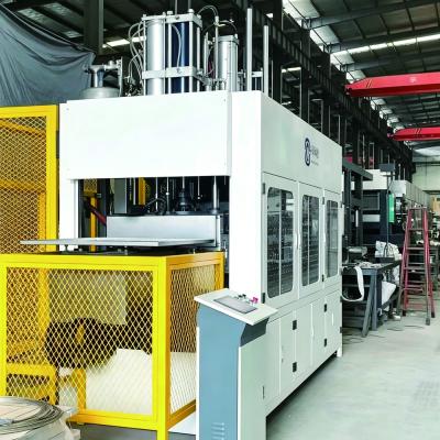 China 30kw Fully Automatic Eco-Friendly Vacuum Pulp Molding Tableware Machine for Disposable Food Containers for sale