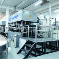 China PLC Controlled Pulp Tableware Forming Machine Fully Automatic Disposable Sugarcane Paper Plate Making Machine With Drying System for sale