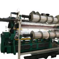 China Short Plush Fabric Double Needle Bed Raschel Machine 90-138 Inch E16-E24 Gauge for sale