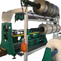 China Short Plush Fabric Double Needle Bed Raschel Machine 90-138 Inch E16-E24 Gauge for sale