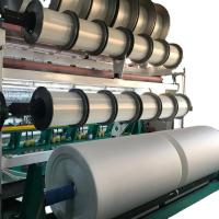 China Plush Textile Fabric Double Needle Bed Raschel Machine E16 E22 138 Inch Working Width for sale