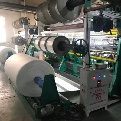 Cina Tessuto di maglia della macchina per maglieria del filo di ordito della doppia barra per letto degli aghi di mascherina di calzature il doppio crudo in vendita