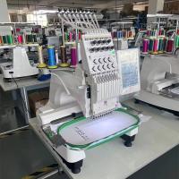China Industrial 2 Head 15 Needle Computerised Embroidery Machine 400x400mm Cap Flat for sale