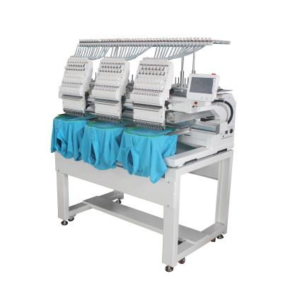 Cina 3 cucito automatizzato della testa 15 aghi e macchina del ricamo per i vestiti in vendita
