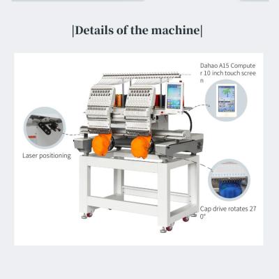 Cina Il ricamo capo del computer 2 due lavora il mini industriale a macchina del multi ago in vendita