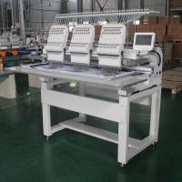 China 3 Head 10 Needle Embroidery Machine 400x450mm Flat Monogram Sewing Machine 1200 Rpm for sale