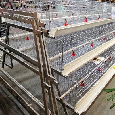 China Galvanized Mesh Layer Poultry Chicken Rearing Cages For 10000birds Poultry for sale