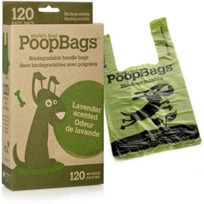 China Corn Starch Based PLA Compostable Dog Poop Disposal Bag 100% Biodegradable Type for sale