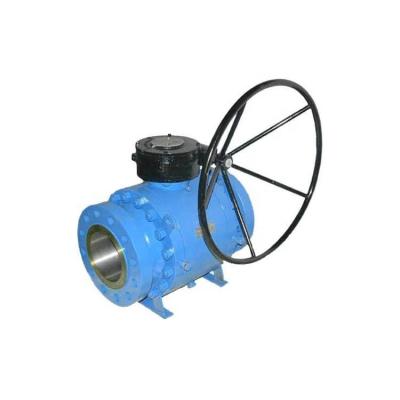 China API 6D API 608 Forged Steel 3 Piece Trunnion Ball Valve Flange Ends for sale