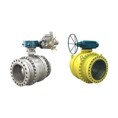 China API 6D API 608 Forged Steel 3 Piece Trunnion Ball Valve Flange Ends for sale