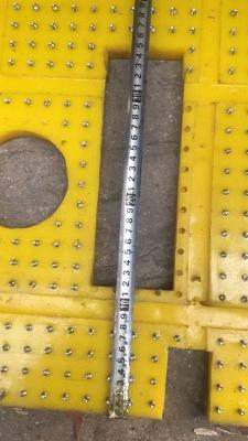 Cina 27 1/2 pollici Anti-Slip Mat Tavolo rotativo Giallo Colore 2100MM*1600MM Mat per perforazione in vendita