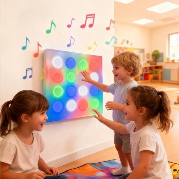 Quality Eco Friendly Modern Groundhog Game Table Interactive Wall Touch Toy Ball for Babies Kids Entertainment Park LED DC5V 8W for sale