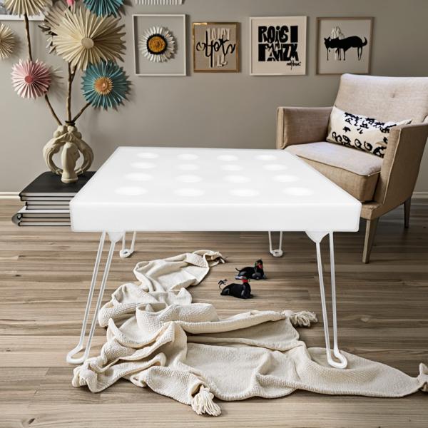 Quality Foldable Eco-Friendly LED Learning Table with RGB Color-Changing LED for Kids for sale