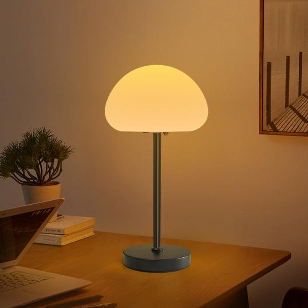 Quality Rechargeable LED Mushroom Table Lamp for Restaurant & Ambient Lighting for sale
