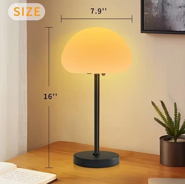 Quality Rechargeable LED Mushroom Table Lamp for Restaurant & Ambient Lighting for sale