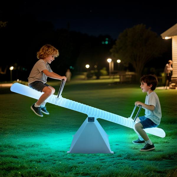 Quality Eco-Friendly Double Hanging Sensory Swing Chair with 16 RGB LED for Indoor and Outdoor Play for sale