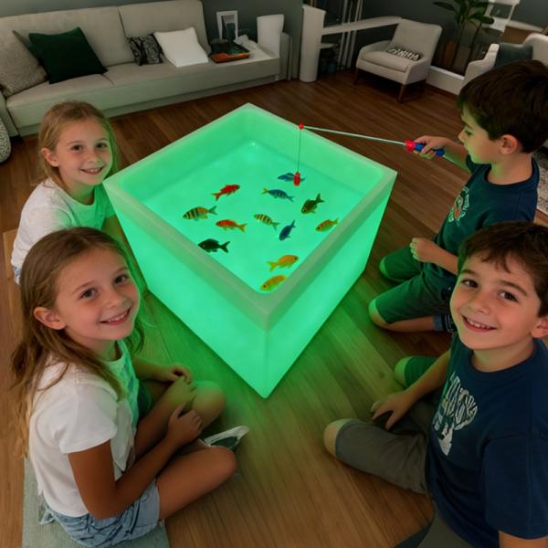 Quality Kids LED Light Table Sensory Activity Tray Square Sand & Creative Play Table for sale