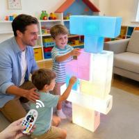 Quality Interactive LED Light-Up Building Blocks - Sensory STEM Toys for Kids & for sale