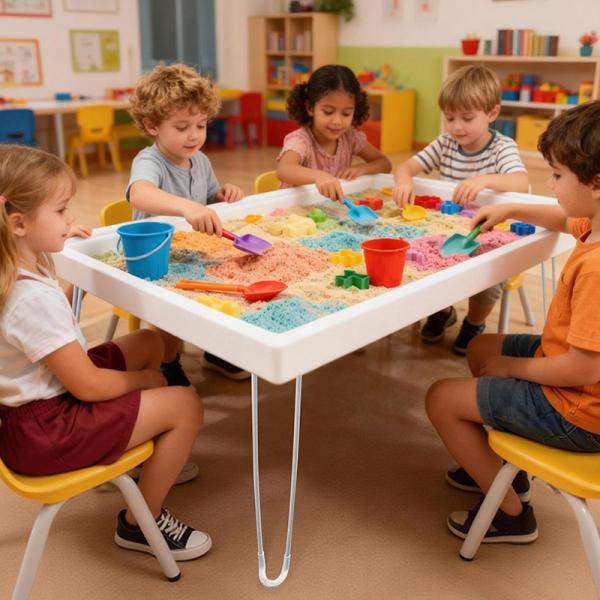 Quality Waterproof LED Sand Art Table with Foldable Design and 17 RGB LEDs for Kids' for sale