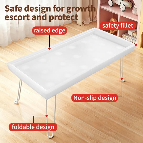 Quality Waterproof LED Sand Art Table with Foldable Design and 17 RGB LEDs for Kids' for sale