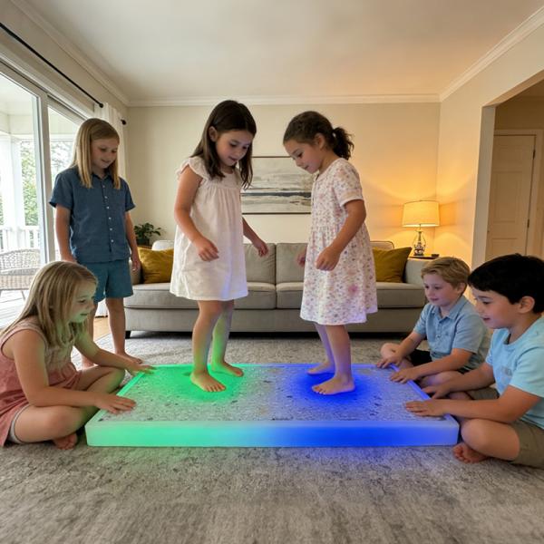 Quality Interactive LED Sensory Floor Tiles: Touch-Responsive Light Up Tiles for Kids, Autism Therapy & Sensory Play Equipment for sale