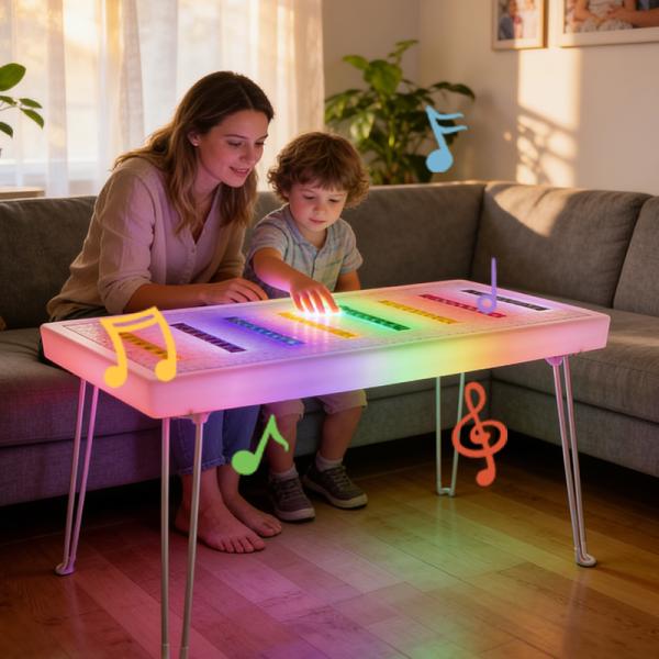 Quality Interactive Light-Up Piano Table for Toddlers for sale