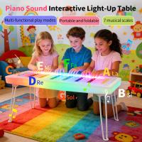 China Interactive Light-Up Piano Table for Toddlers for sale