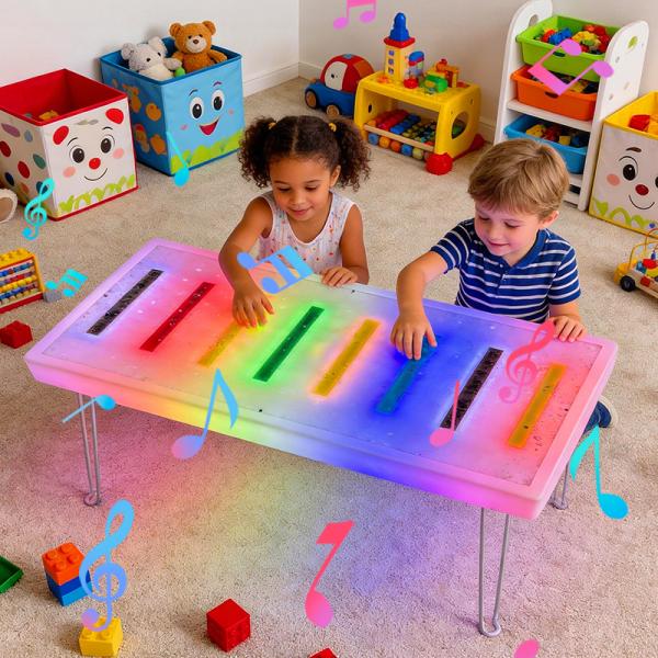Quality Interactive Light-Up Piano Table for Toddlers for sale