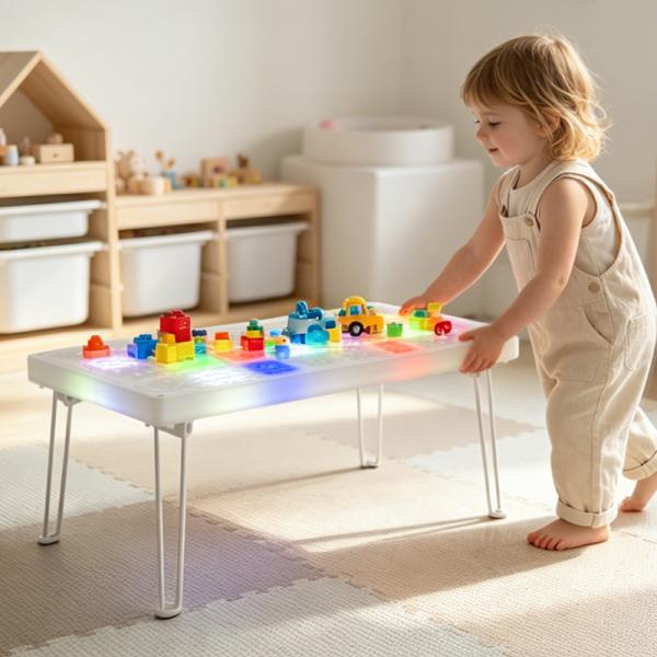 Quality Interactive LED Table – Foldable Sensory Table with 288 Touch RGB Lights, for sale