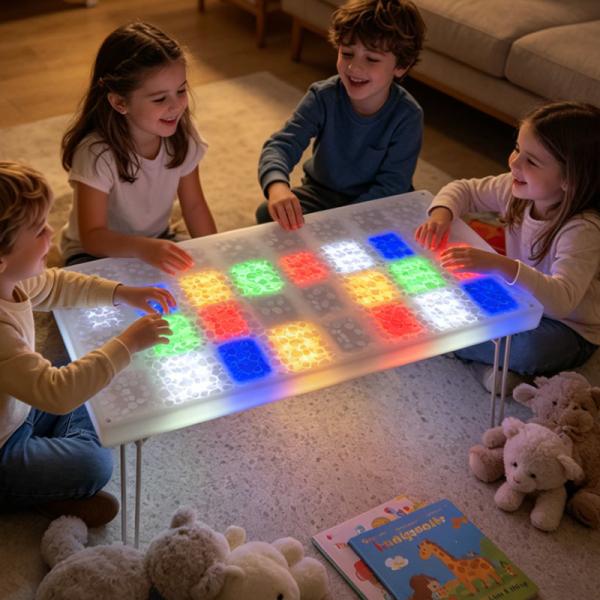 Quality Interactive LED Table – Foldable Sensory Table with 288 Touch RGB Lights, for sale