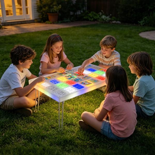 Quality Interactive LED Table – Foldable Sensory Table with 288 Touch RGB Lights, for sale