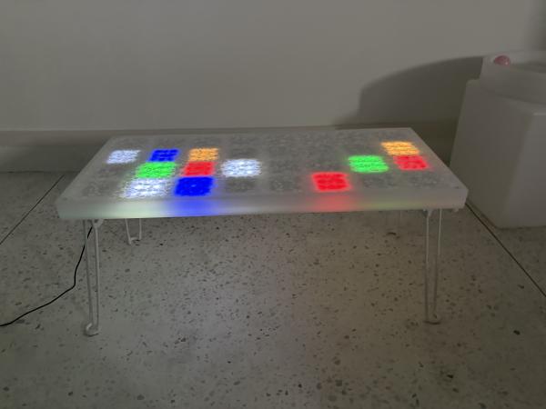Quality Interactive LED Table – Foldable Sensory Table with 288 Touch RGB Lights, for sale