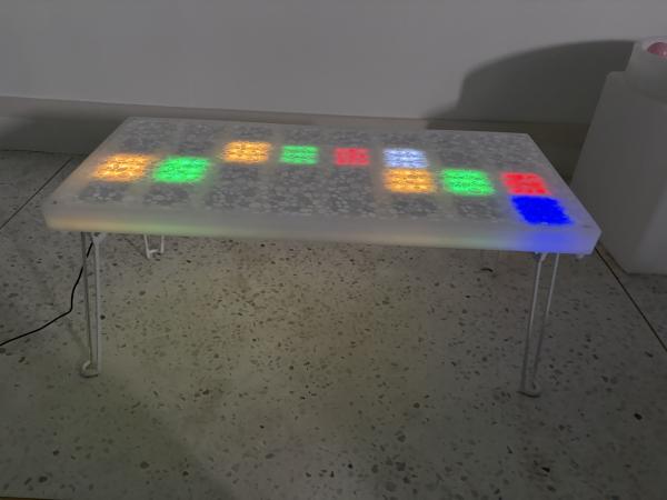Quality Interactive LED Table – Foldable Sensory Table with 288 Touch RGB Lights, for sale