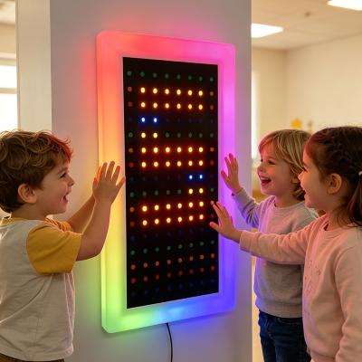 China 128-Switch Interactive Pixel Wall – LED Sensory Learning Wall Panel with Dual-Action Switches for Autism Therapy, Montessori & Special Education for sale