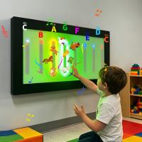 Quality 2-in-1 Piano & Animal Sounds Wall Panel Toy with 8 Color Touch Keys for Kids for sale