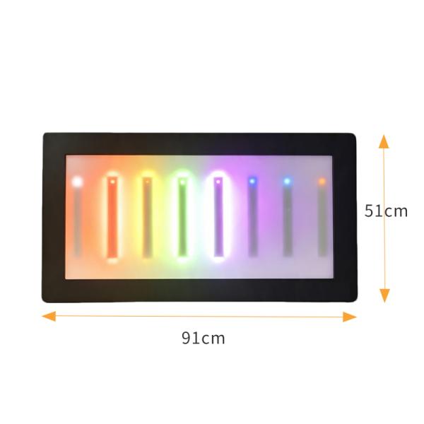 Quality 2-in-1 Piano & Animal Sounds Wall Panel Toy with 8 Color Touch Keys for Kids for sale