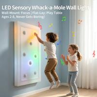 Quality Montessori Furniture Interactive LED Wall Panel with 2-in-1 Wall & Table Design for sale