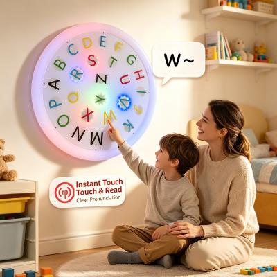 China Interactive Sensory Wall Panel with 70cm PE Panel and 26 Letters with Lights and Sounds for Two-Level Memory Challenge for sale