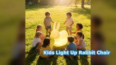 LED Rabbit Chair Night Light For Kids