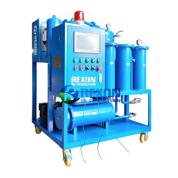 Quality PLC Fully Automatic Lubricating Oil Filtration Machine Dissolved Water Removal for sale