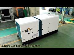 Engine Baudouin Diesel Generator 145kw 181kva Silent Type Longer Lifespan